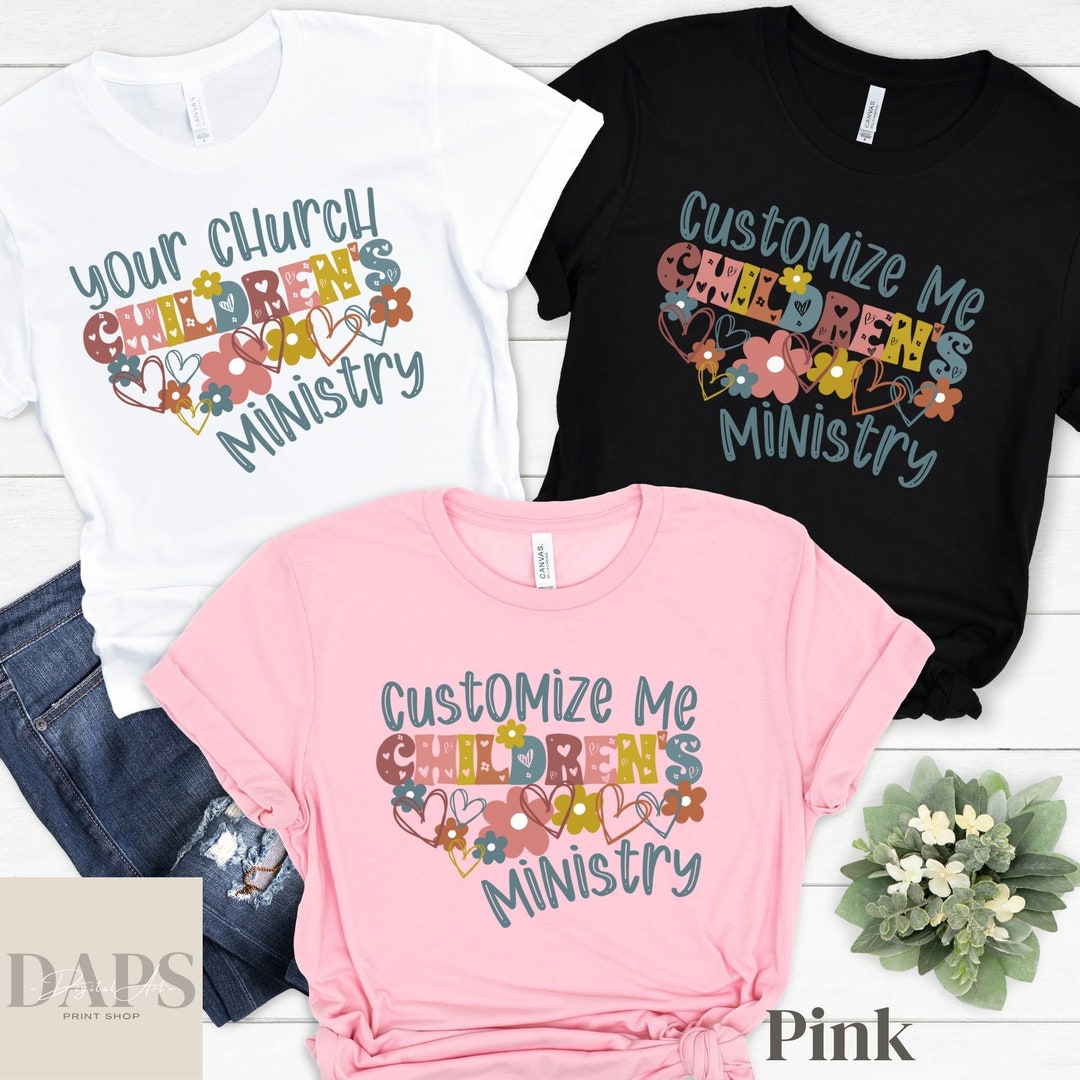 Personalized Childrens Ministry Tshirt, Custom Church Ministry Tee ...