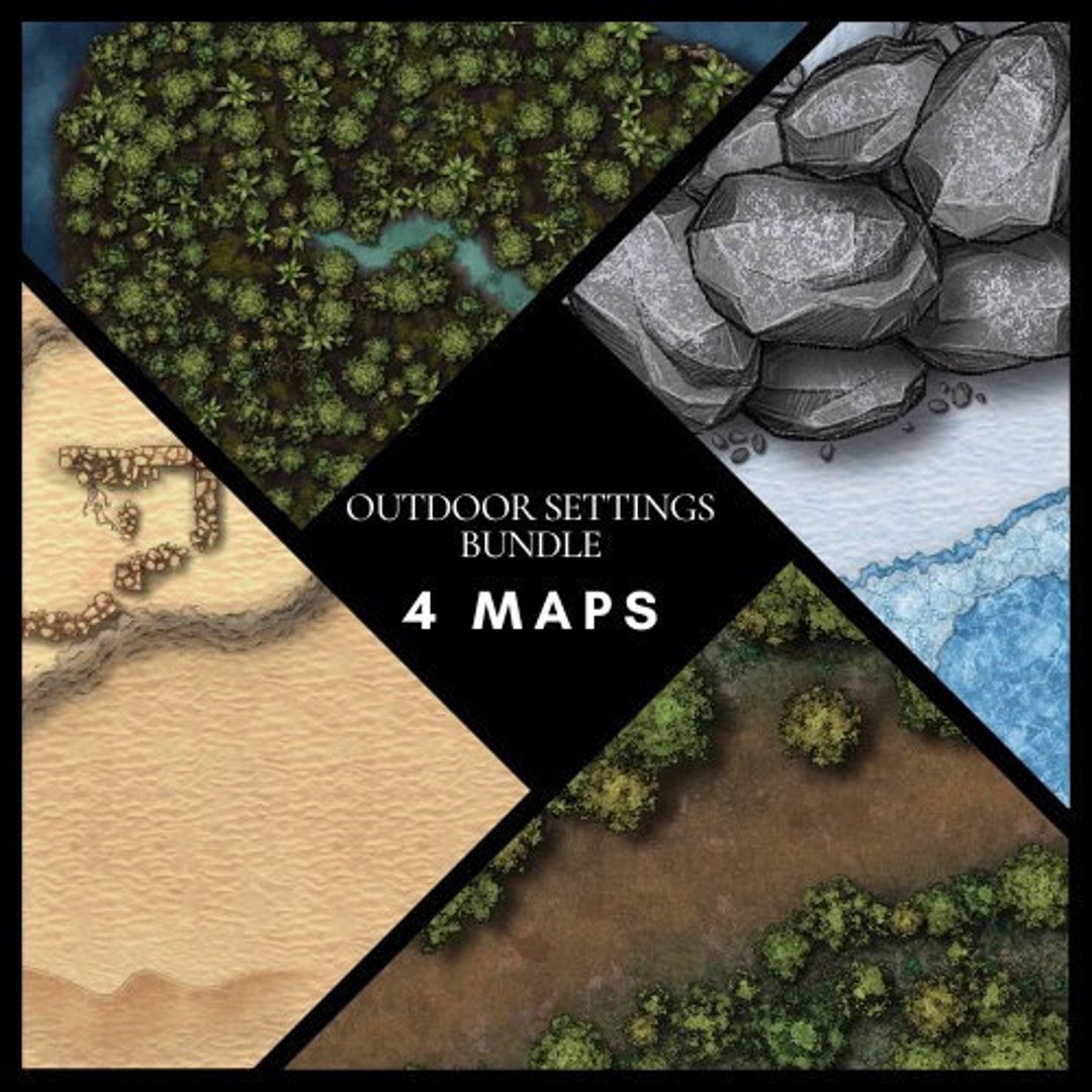 Outdoor Setting 2K4 Outdoor Mapsdnd Map Dungeons and - Etsy
