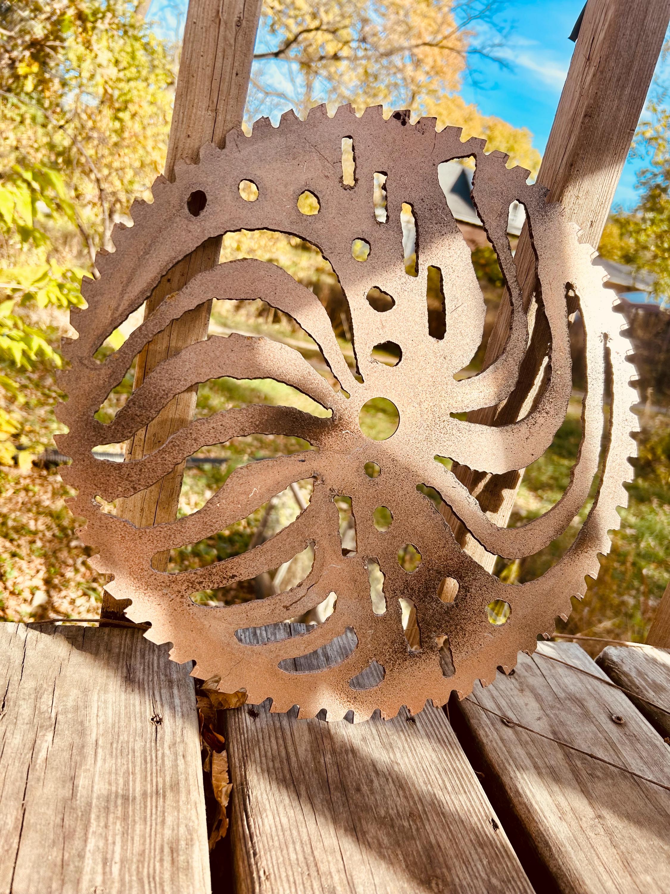 Plasma-cut Metal Art Saw Blade Handcrafted Industrial Wall Decor - Etsy