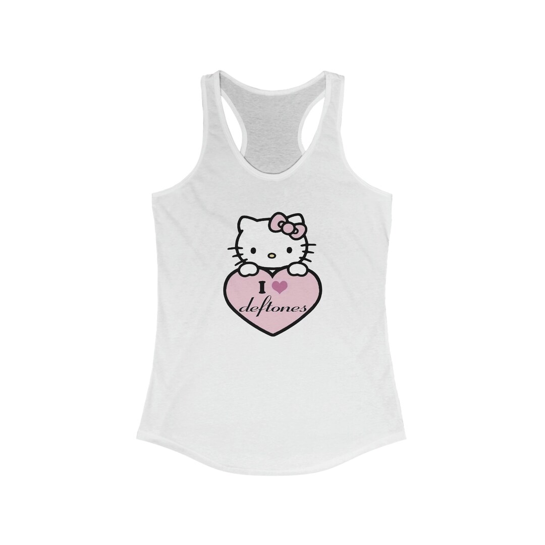 Womens Hello Kitty i Love Deftones Tank Top - Etsy