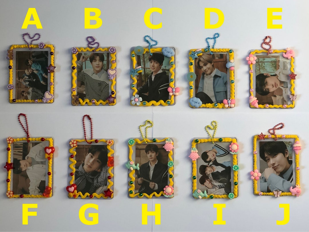 Decorated Decoden Toploader Kpop Deco Photocard Holder Keychain ...