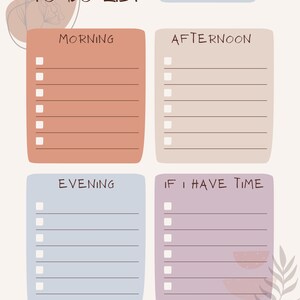 Printable to Do List | Digital Download | Weekly Checklist | Daily ...