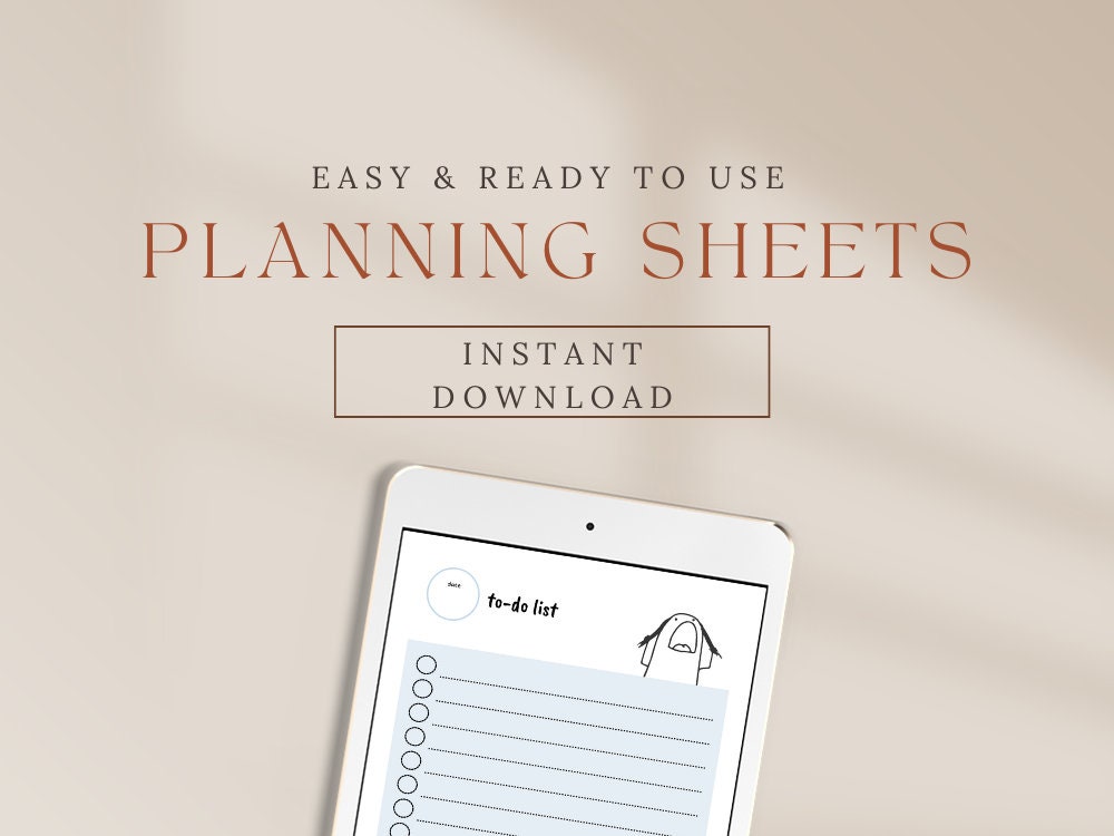 Printable Planning Sheets | to Do List | Meme Planner | Funny Planner ...
