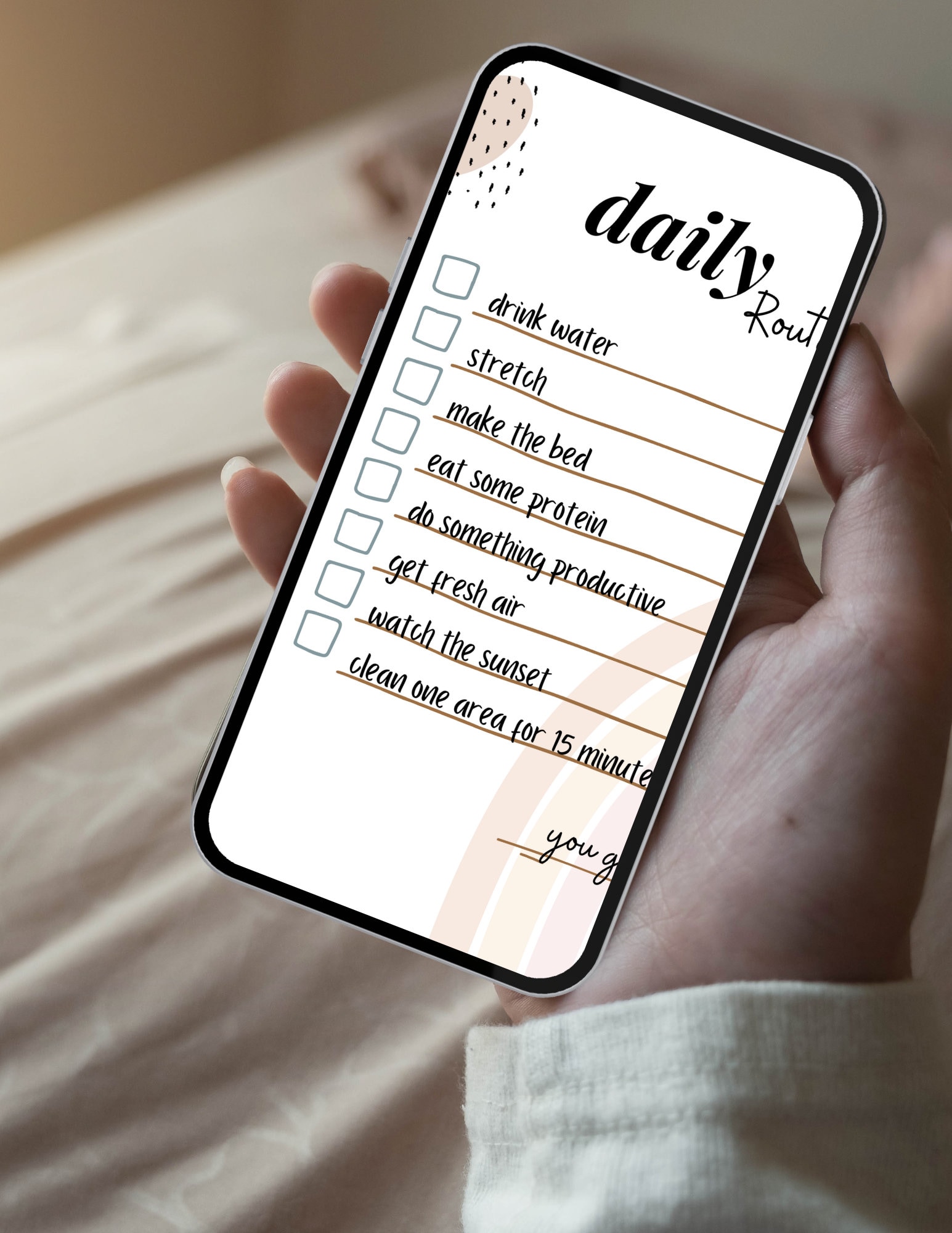 Daily Checklist | Boho Checklist | to Do List | Digital Checklist ...