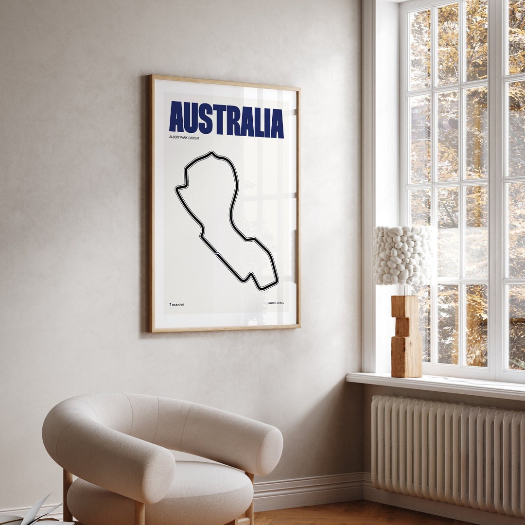 Australia Formula 1 Print | F1 Posters | Digital Download | Minimalist ...