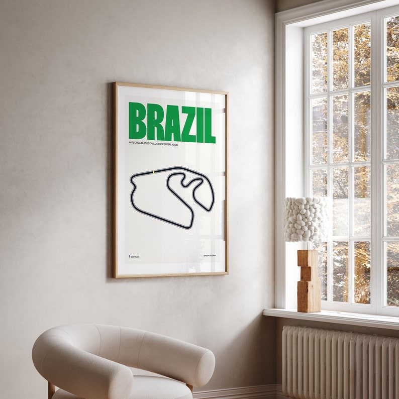 Brazil Formula 1 Print | Interlagos | F1 Posters | Digital Download ...