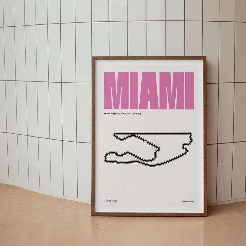 Miami Formula 1 Print | America | F1 Posters | Digital Download ...