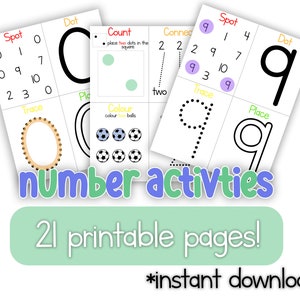 Counting, Number Recognition Fine Motor Skills Learning Resource ...