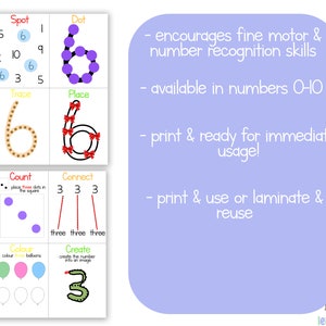 Counting, Number Recognition Fine Motor Skills Learning Resource ...