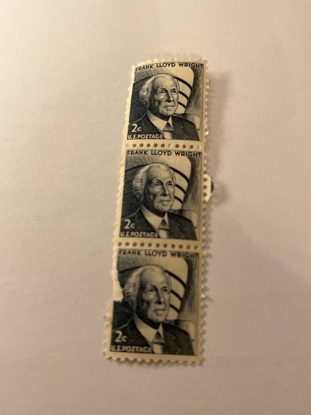 Set of 3 USPS1280 Frank Lloyd Wright 1965 2c Never Used - Etsy