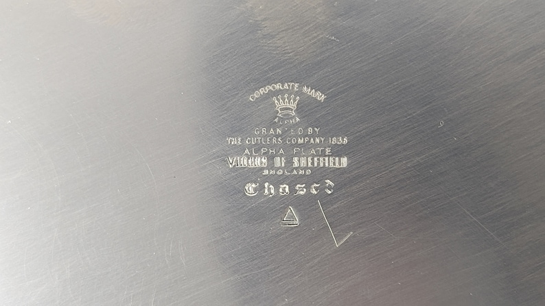 Vintage the Cutlers Company 1836 Alpha Plate Viners of Sheffield ...