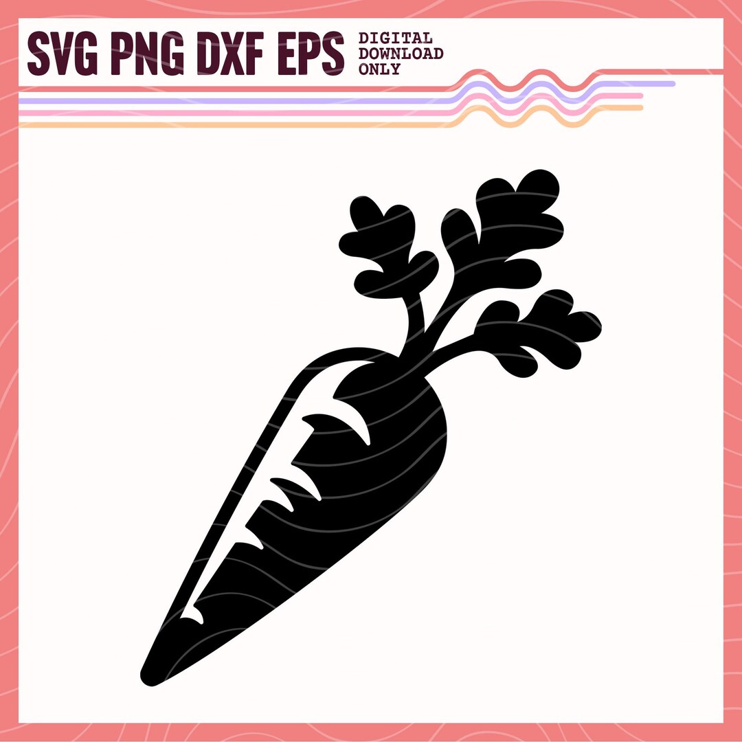 Carrot SVG PNG DXF, Easter Carrot Vector Image, Easter Clipart, Easter ...