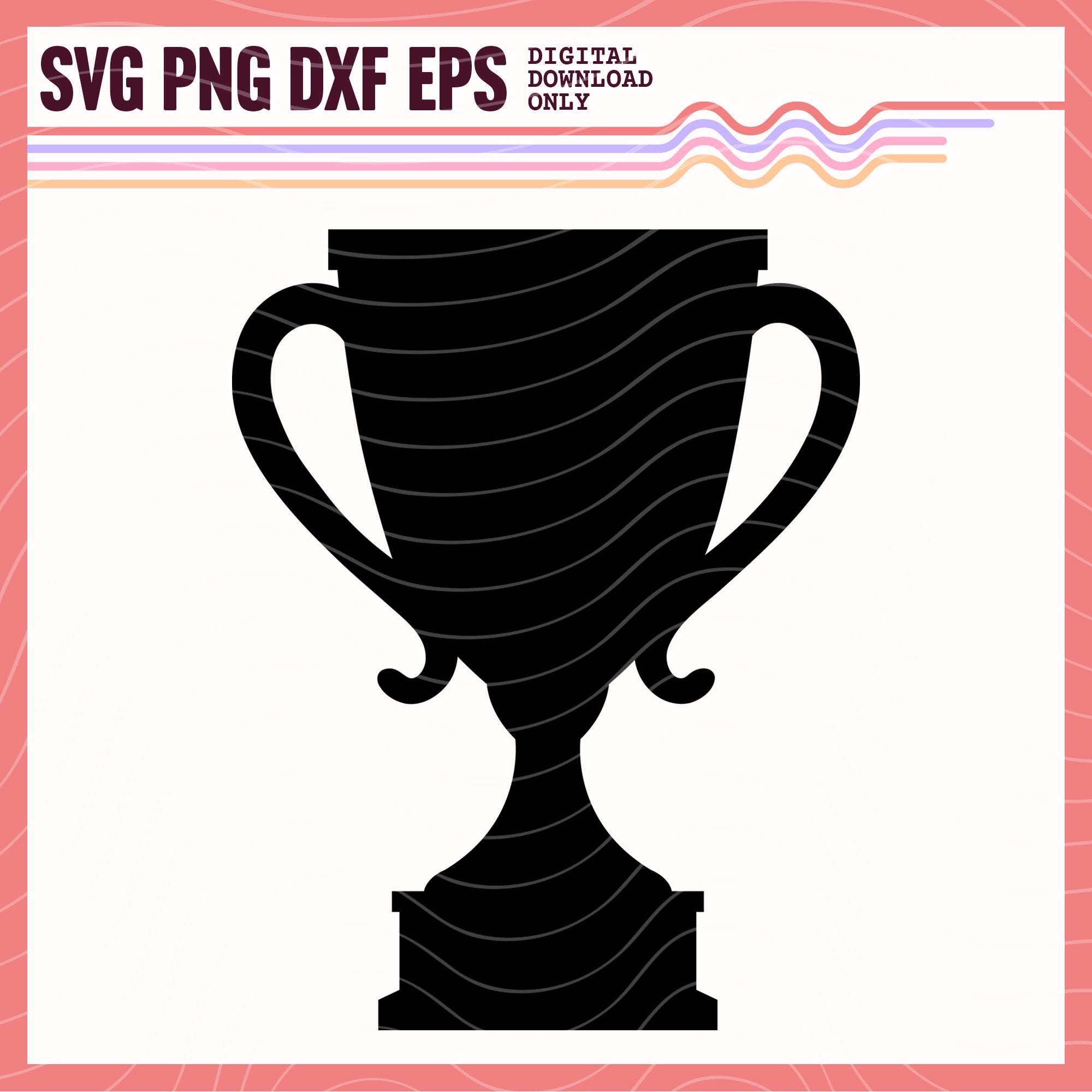 Trophy SVG PNG DXF, Trophy Vector Image, Trophy Clipart, Trophy ...
