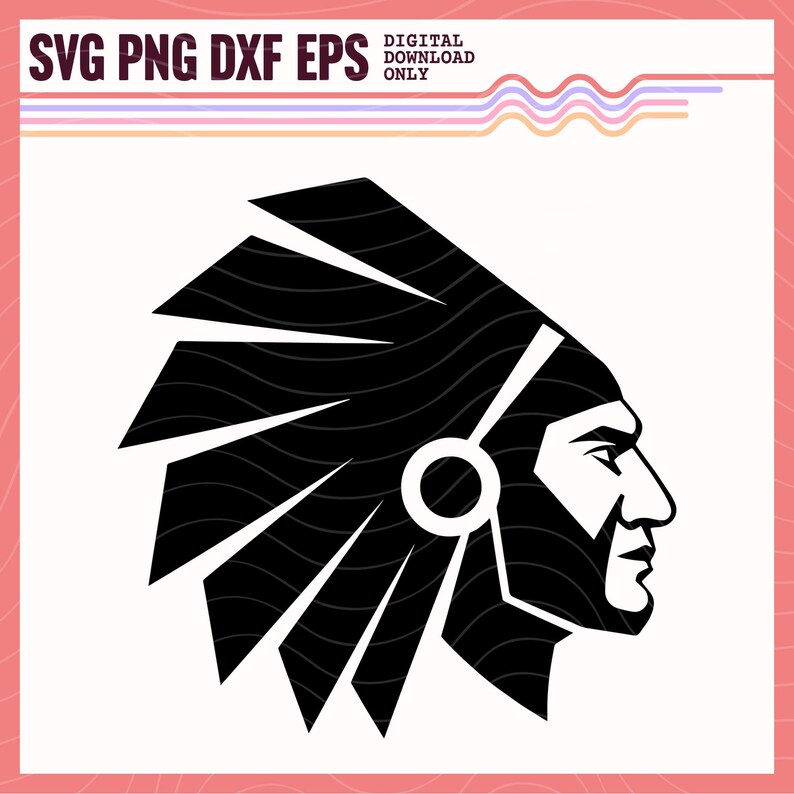 Native American Indian SVG PNG, Native American Indian Silhouette ...