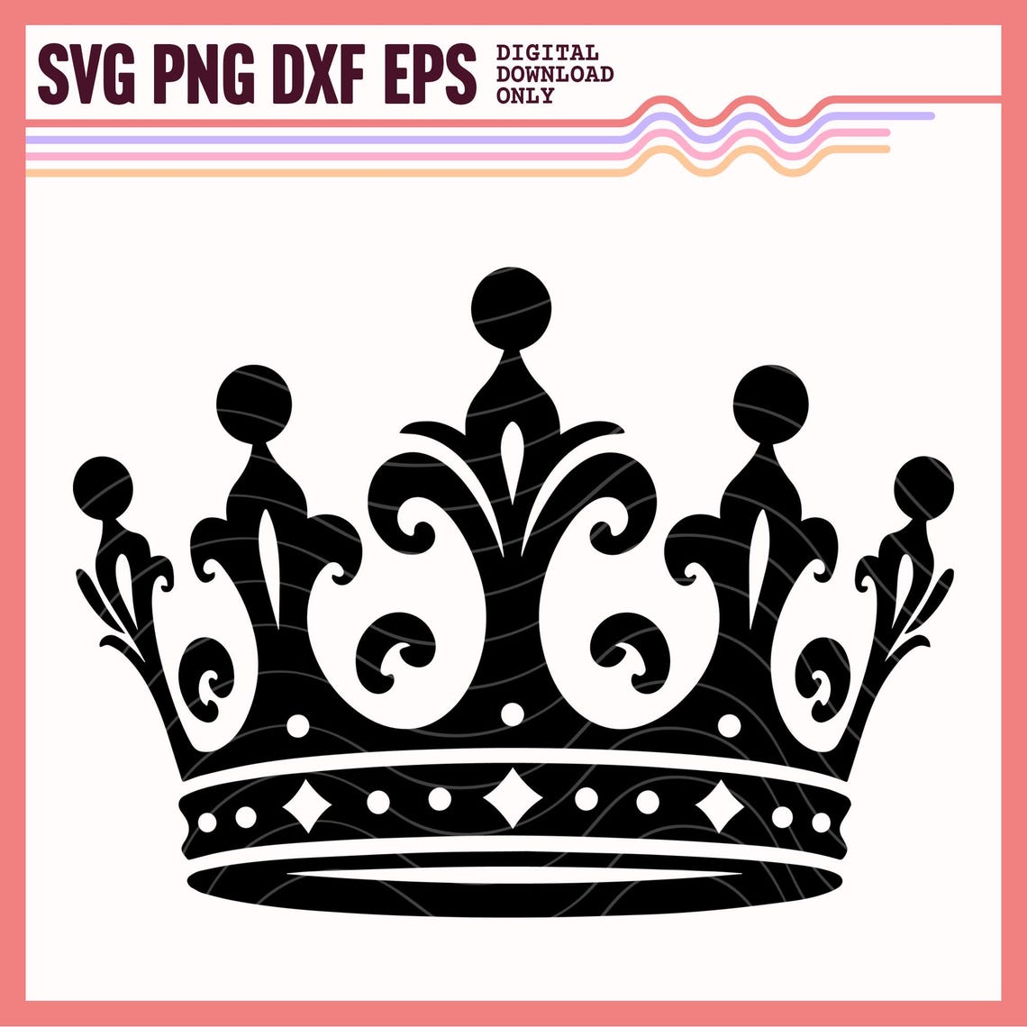 Crown SVG PNG, Crown Vector Image, Crown Clipart, Princess Crown ...