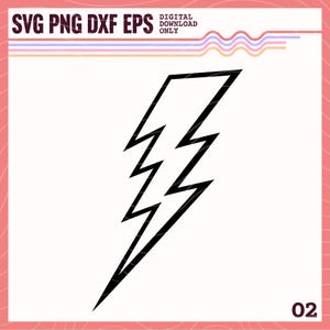Lightning Bundle SVG PNG, Lightning Set Vector Image, Lightning Clipart ...