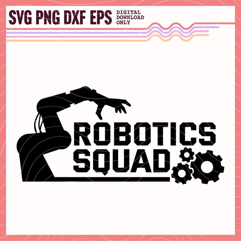 Robotics Squad Svg Png Robotic Hand And Gears Vector Image Robotics