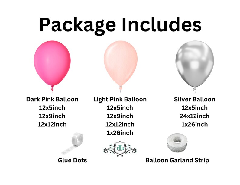 Pink Balloon Arch Kit, 110pcs Hot Pink Balloons Decorations, Pink ...