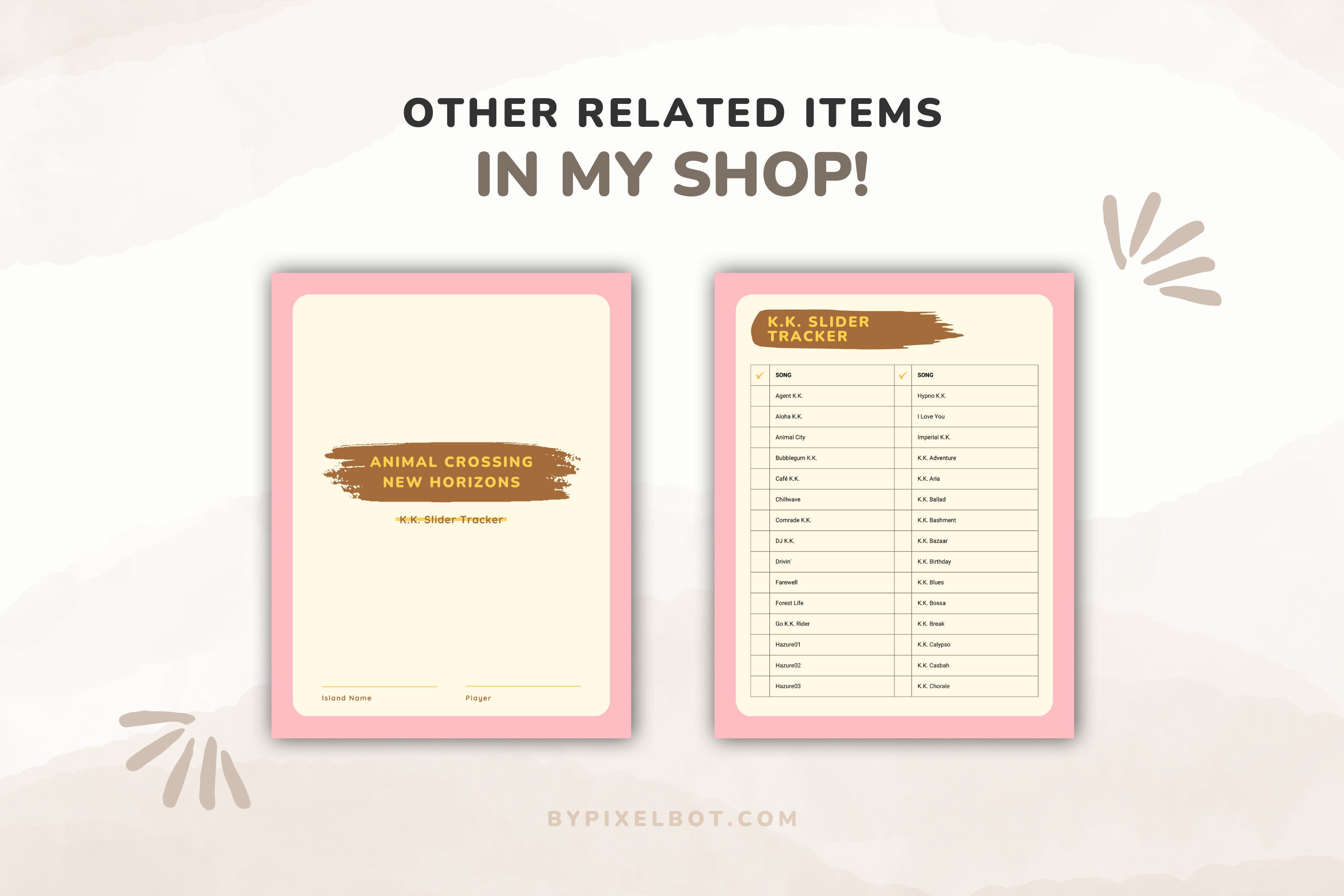 ACNH DIY Recipes Checklist | Planner | Modern Animal Crossing New ...
