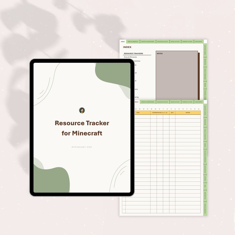 Resource Tracker for Minecraft | Inventory Checklist | Companion ...