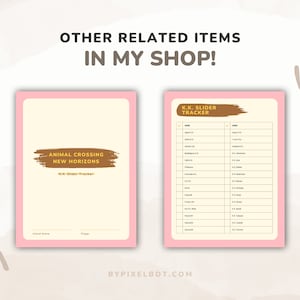 ACNH Gyroid Checklist Gyroid List Modern Animal Crossing New Horizons ...