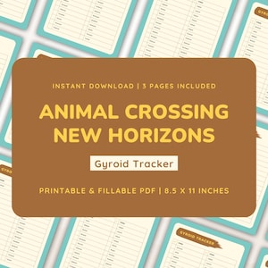 ACNH Gyroid Checklist Gyroid List Modern Animal Crossing New Horizons ...