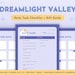 Dreamlight Valley Planner | Daily Task Checklist + Character Gift Guide ...