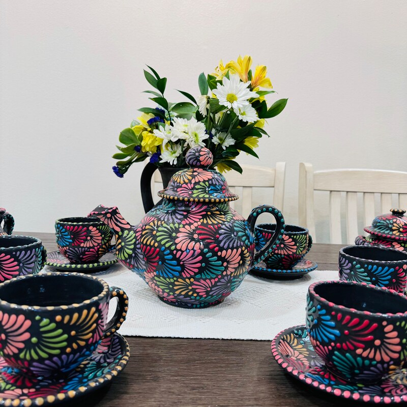 Mexican Tea Set - Etsy