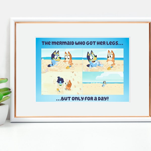 Bluey at Beach Png - Etsy