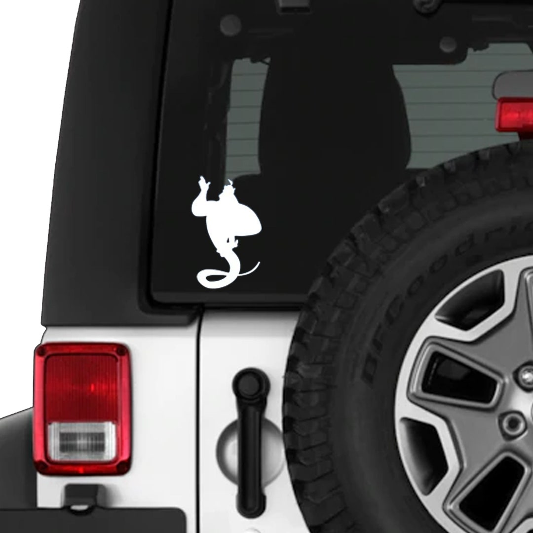 Aladdin Genie Car Decal - Etsy