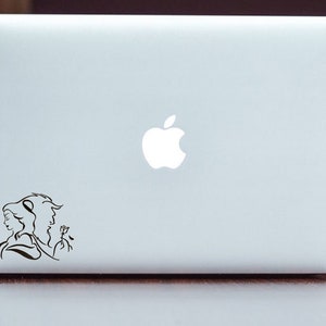 Beauty and the Beast Outlines Car Decal - Etsy