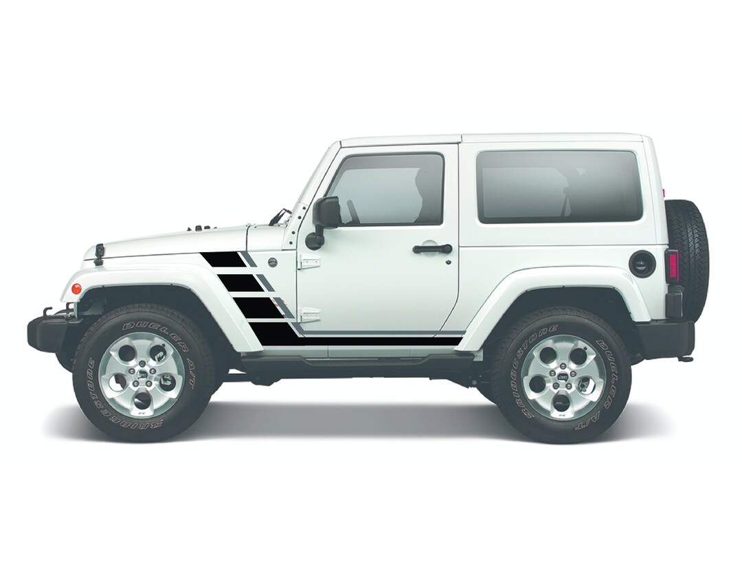 2dr Driver and Passenger Side Stripes Car Decal - Etsy