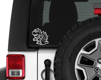 Super Mario Bros Inspired Bowser Vinyl Decal - Etsy