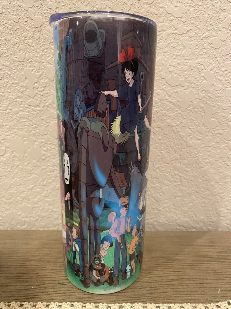 The World of Studio Ghibli 20oz Skinny Tumbler - Etsy