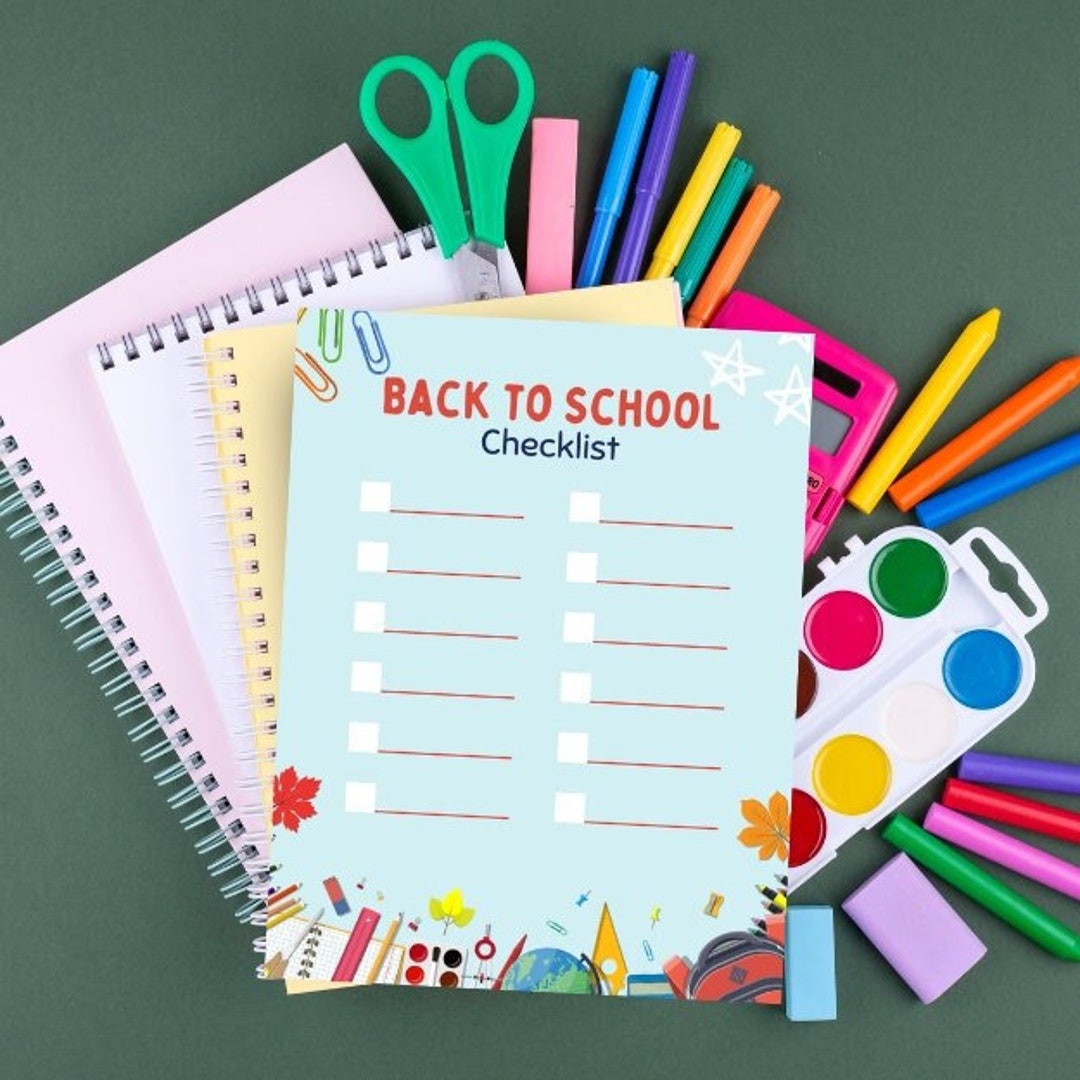 Simple Back-to-school Checklist | Printable PDF - Etsy