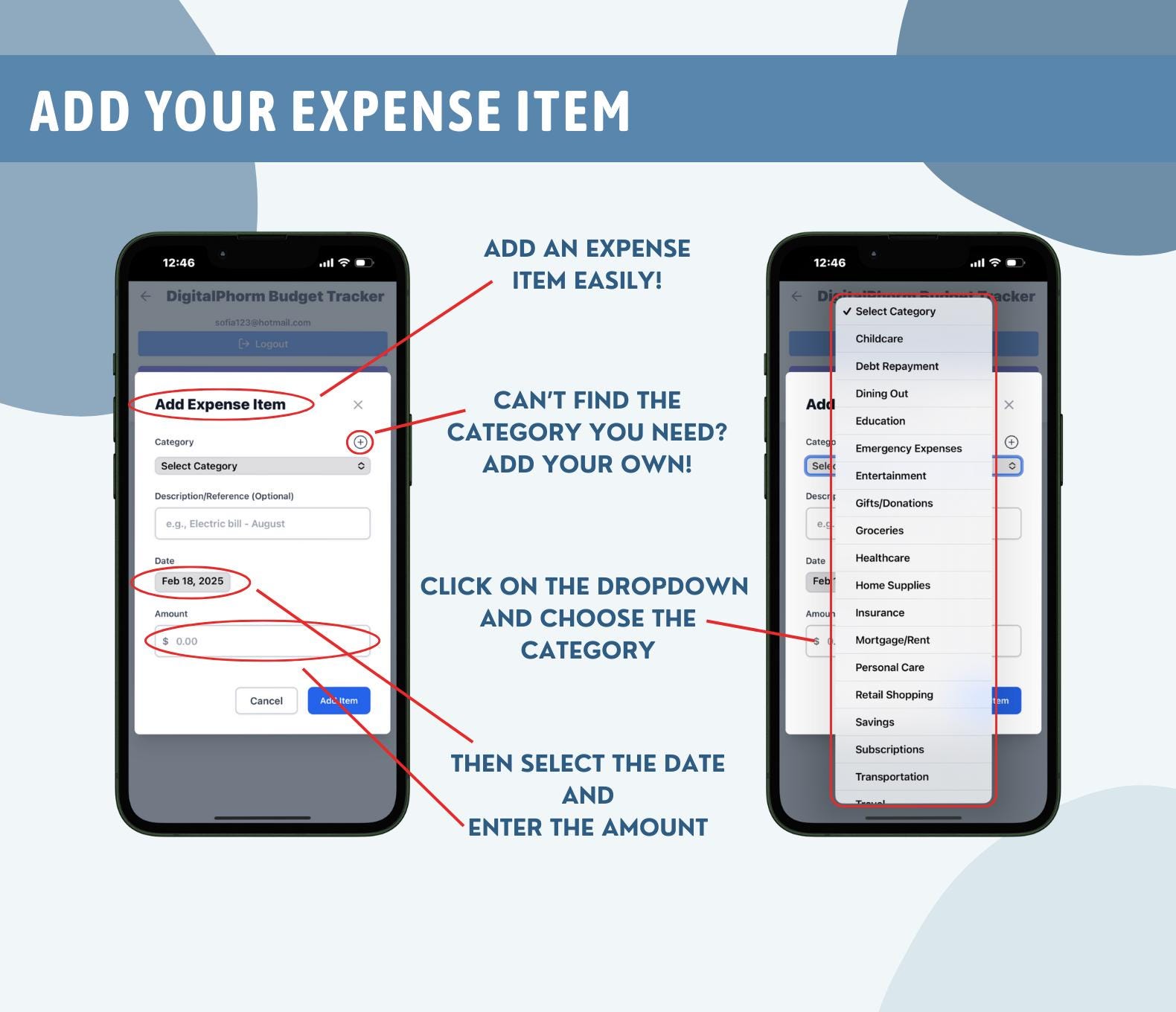 Phone App Budget Planner Printable Budget-by-paycheck Spending Tracker ...