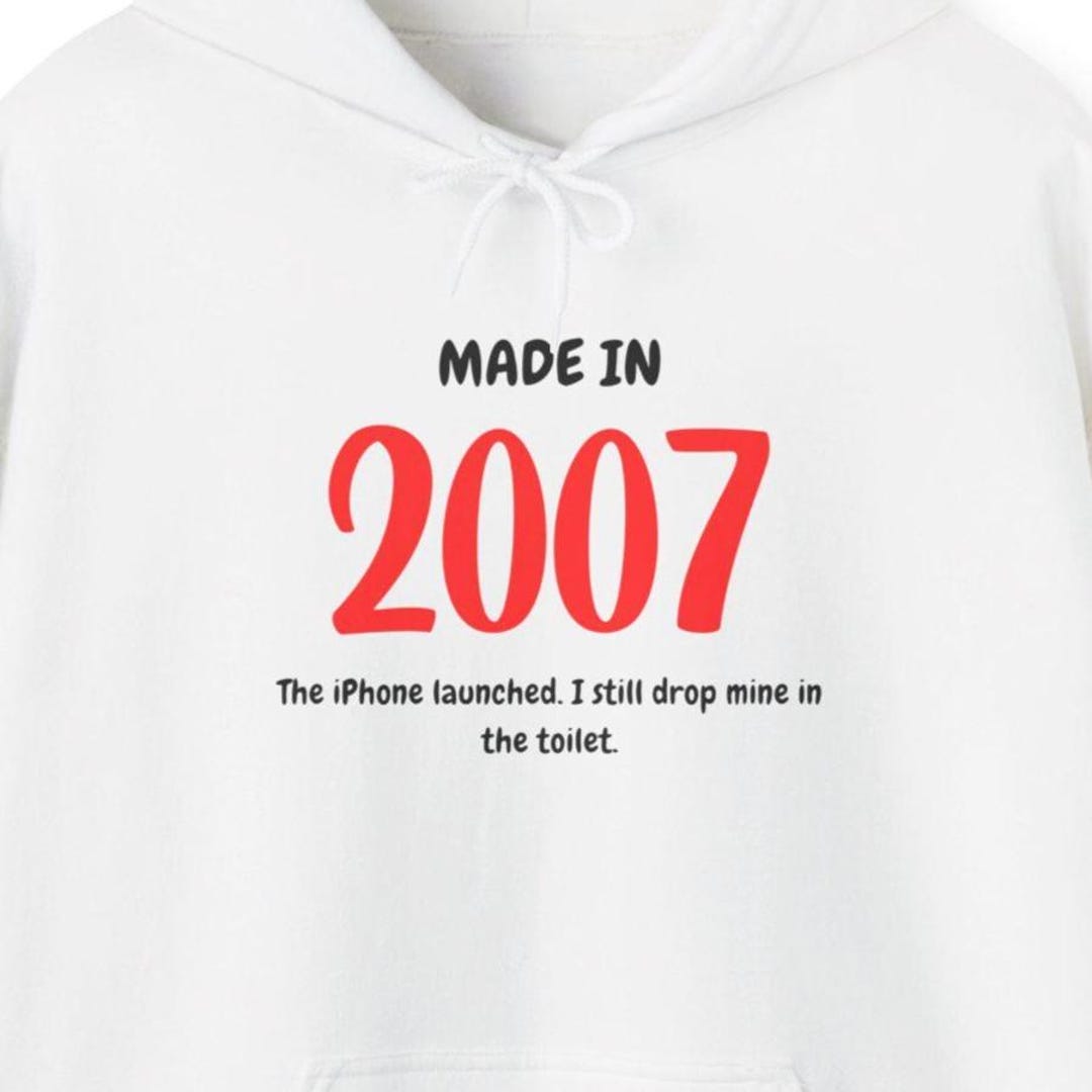 Vintage 2007 Birth Year Roast Unisex Hoodie, "made In" 2007, Funny ...