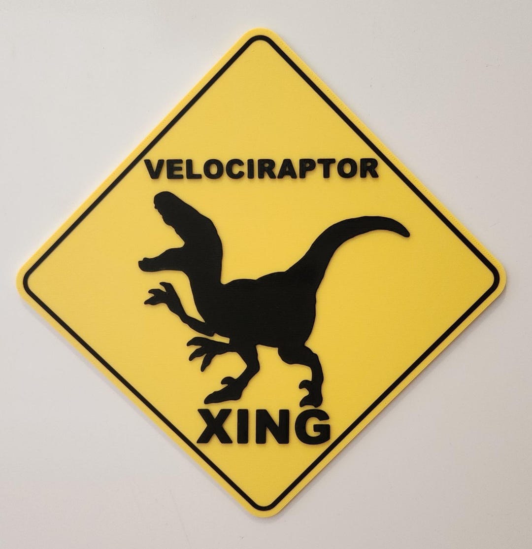 Dinosaur Crossing Sign for Kids Room 12 Dinosaur Designs - Etsy