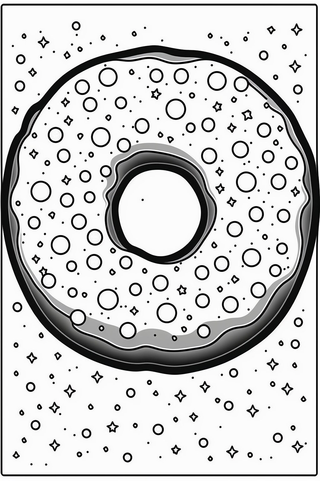 Donuts Coloring Pages O
