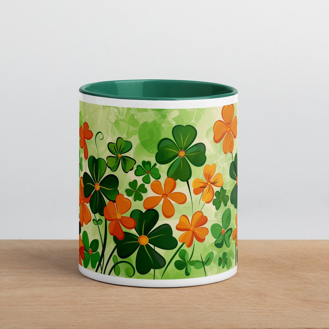 St Patricks Day Mug: Shamrock Cup Irish Coffee Mug St Patricks Day Gift ...