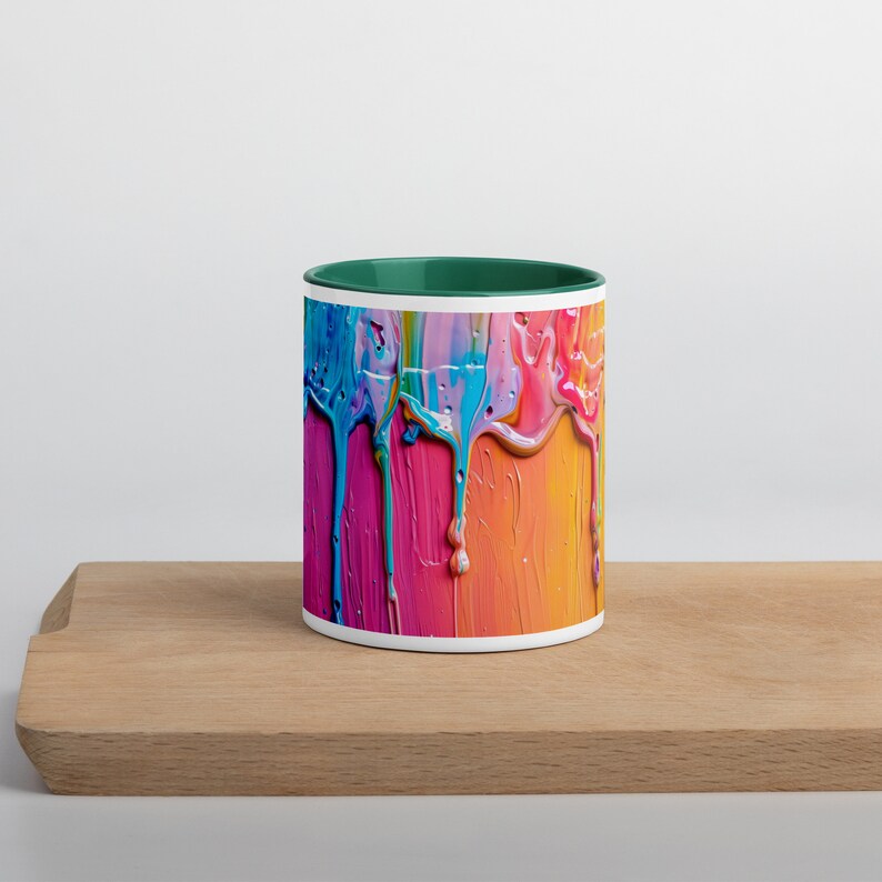Dripping Paint Mug: Color Splash Decor for Your Kitchen Paint Pour ...