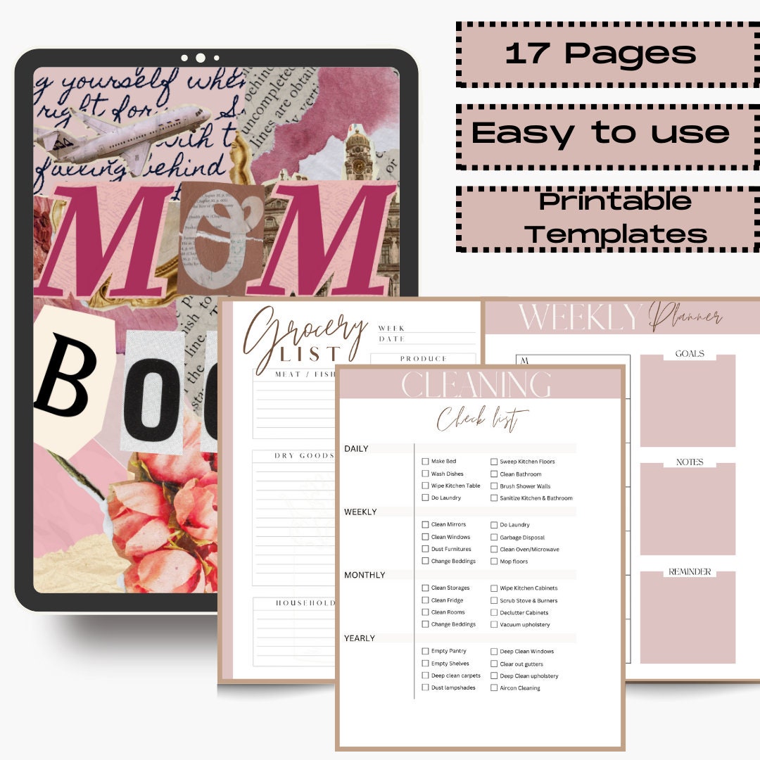 Mom Planner Busy Mom Planner Printable Productivity Planner Printable ...