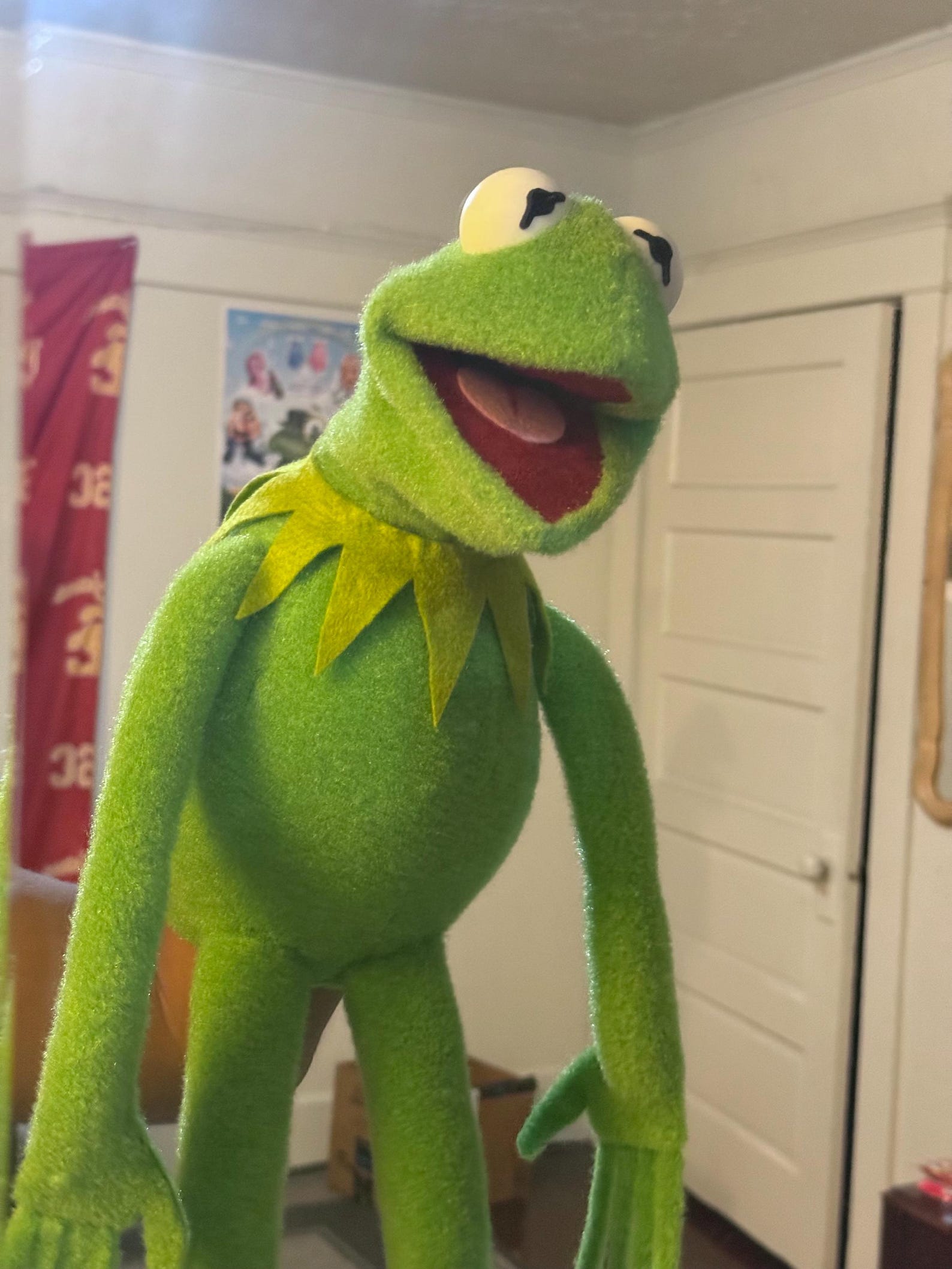 Kermit the Frog Puppet Replica, Hand Built, Arm Rods Included, MADE TO ...