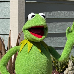 Kermit the Frog Puppet Replica, Hand Built, Arm Rods Included, MADE TO ...