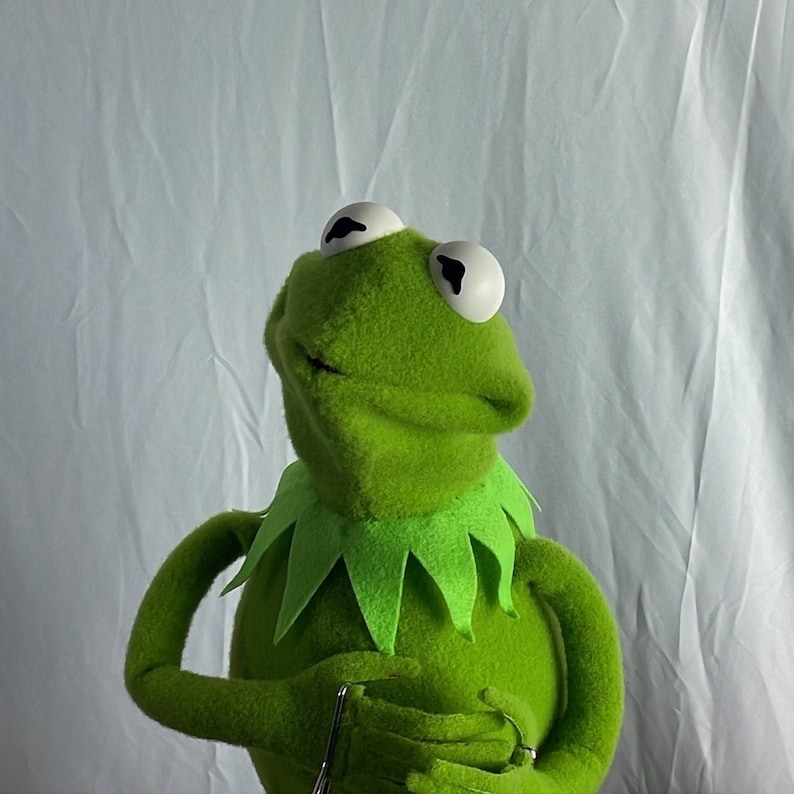 Kermit the Frog Puppet Replica, Hand Built, Arm Rods Included, MADE TO ...