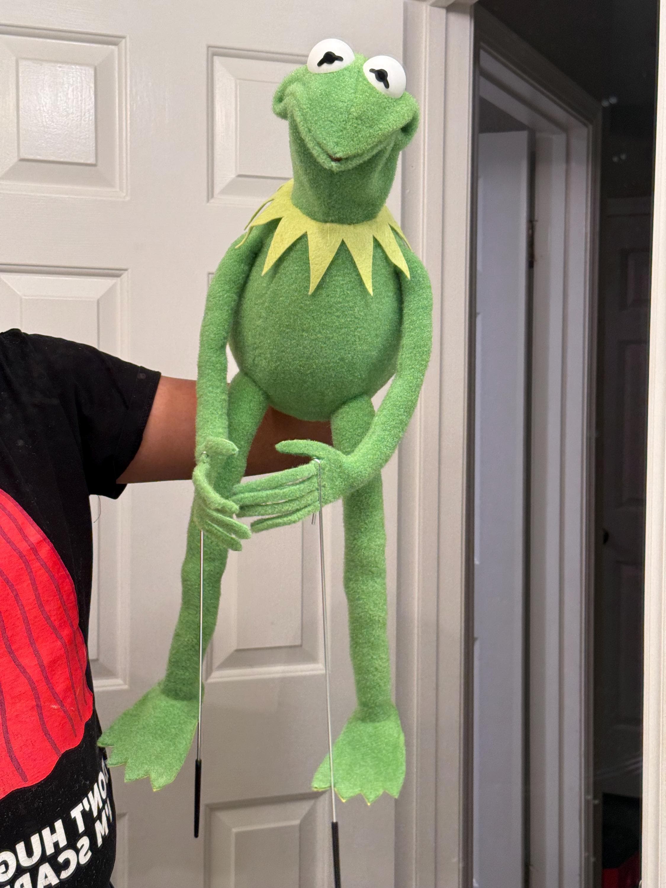 Kermit the Frog Puppet Replica, Hand Built, Arm Rods Included, MADE TO ...