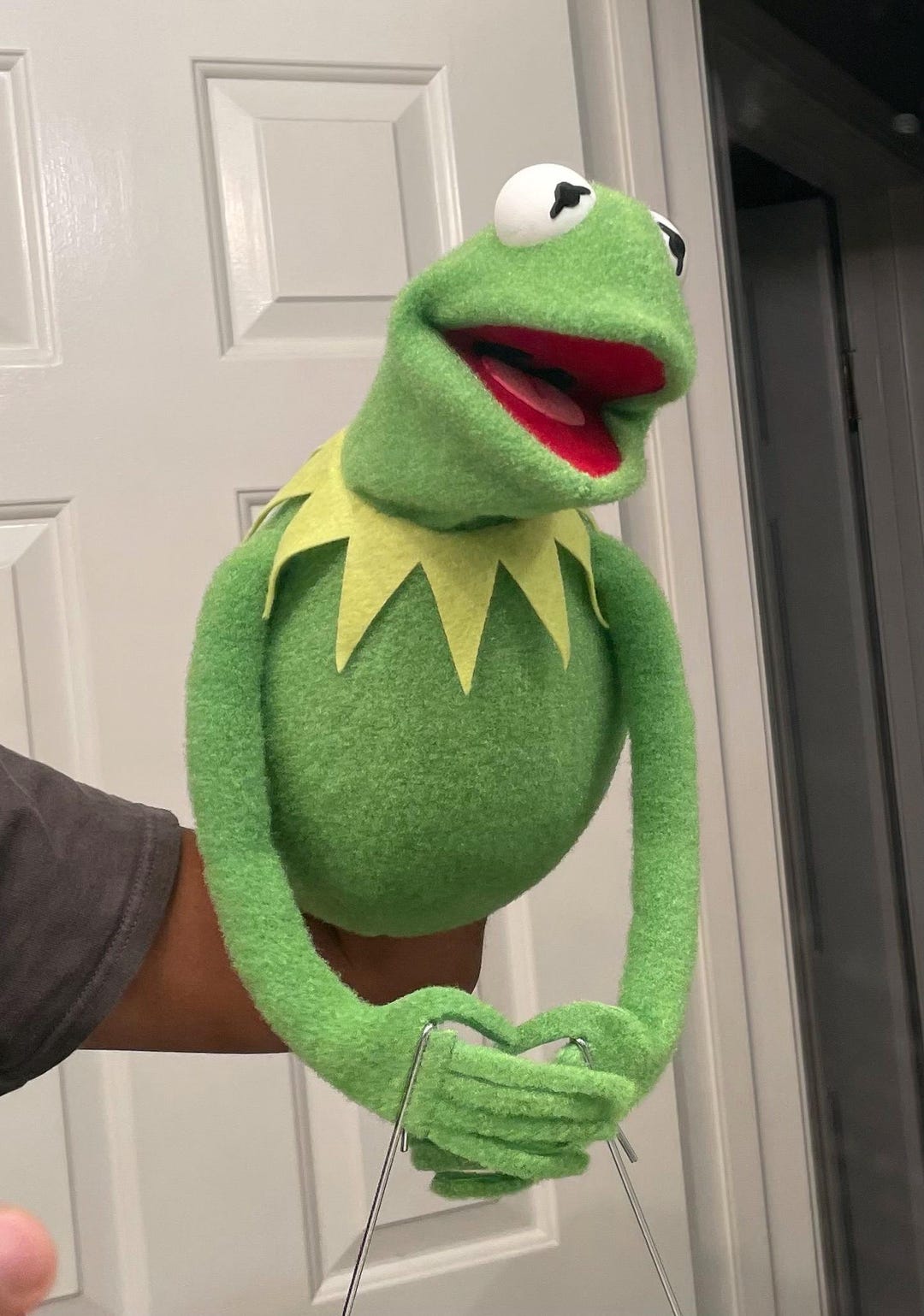 Kermit the Frog Puppet Replica, Full Body, Hand Built, F3 Fleece, Arm ...