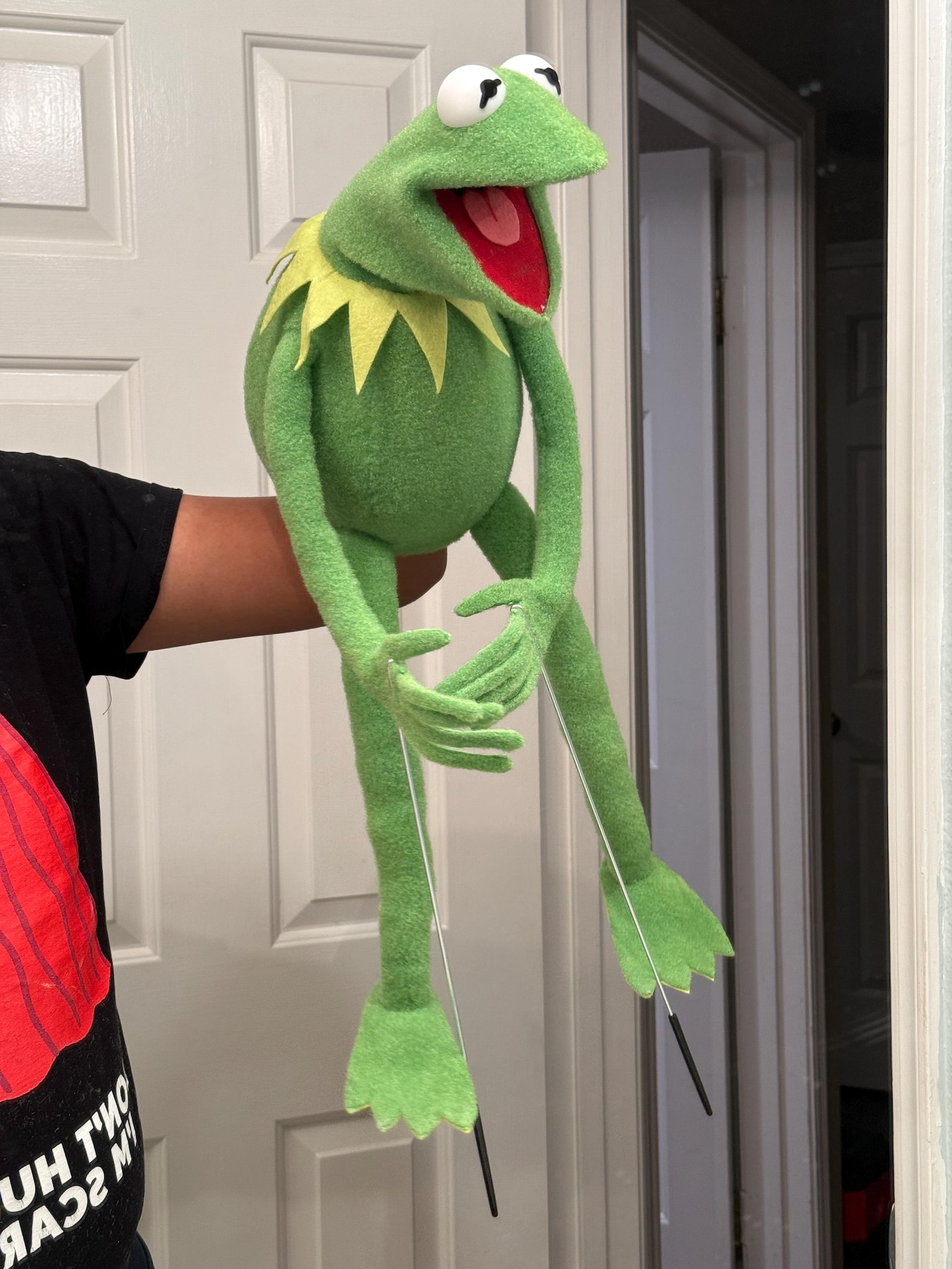 Kermit the Frog Puppet Replica, Hand Built, Arm Rods Included, MADE TO ...