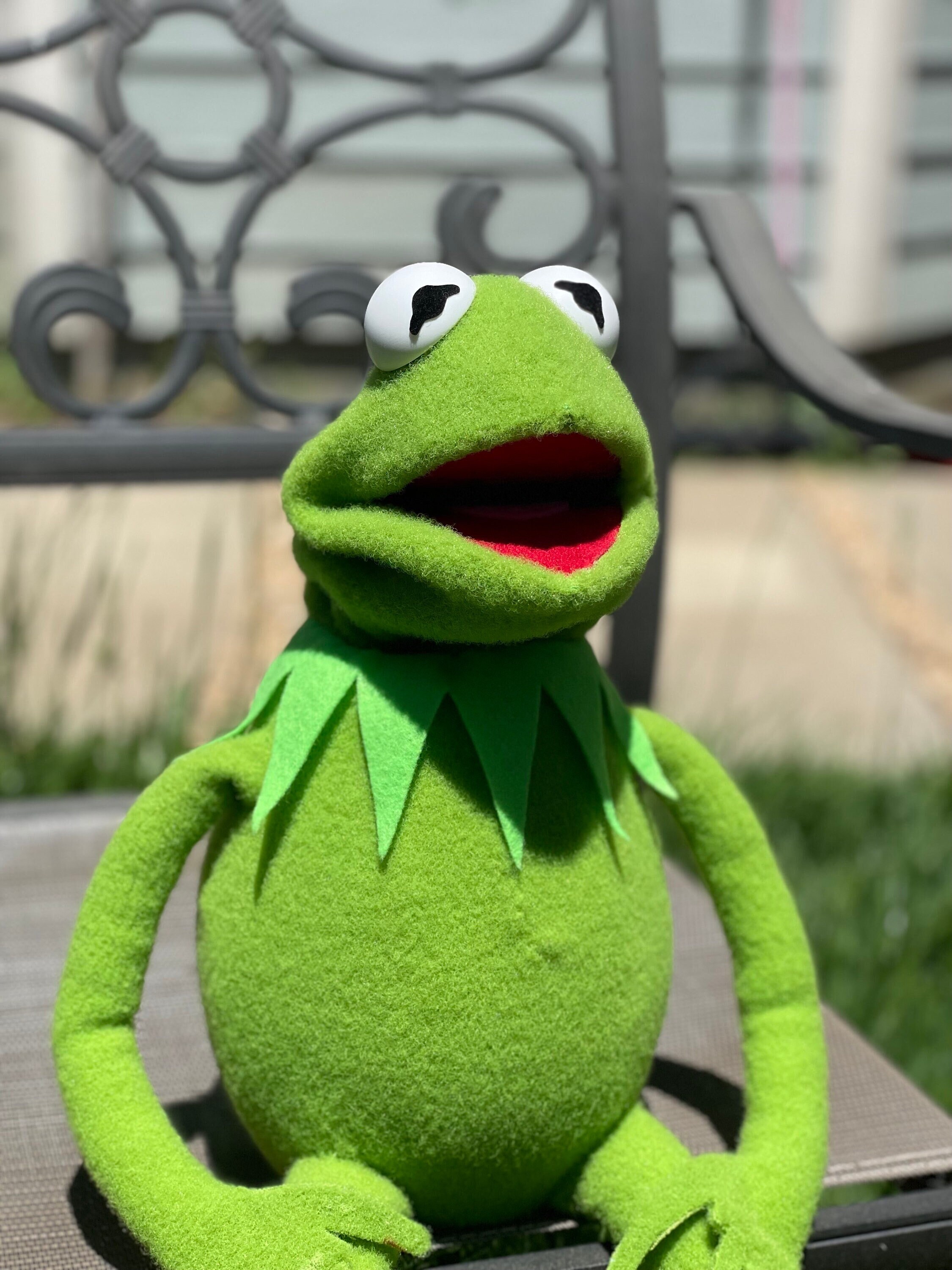 Kermit The Frog Puppet Replica Hand Made Etsy