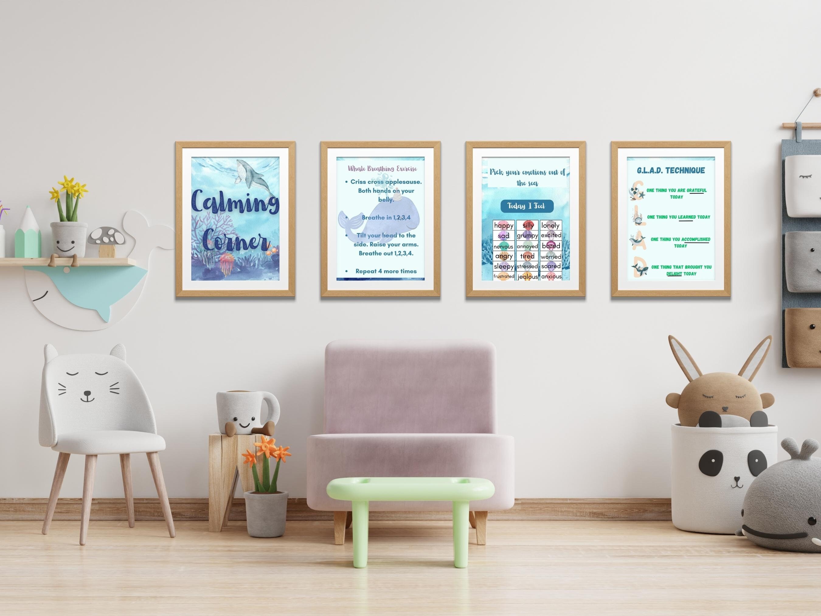 Under the Sea Calming Corner Prints Kids Bundle Self - Etsy